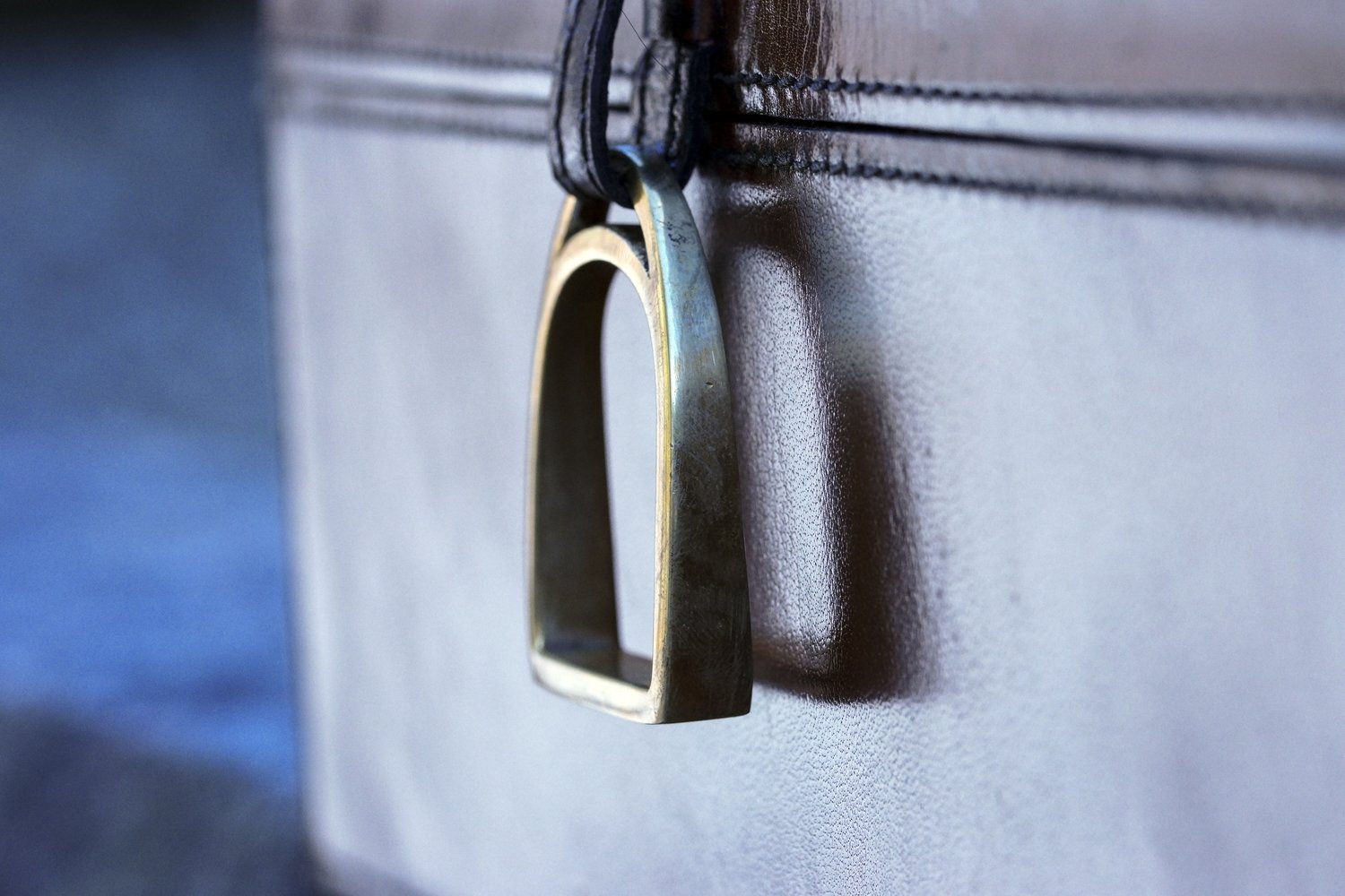 Cognac Leather Box with Brass Stirrup Buckle – Modern Equestrian Shop